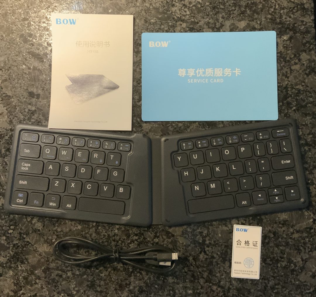BOW Ergonomic Bluetooth Folding Keyboard Review | MVR.net